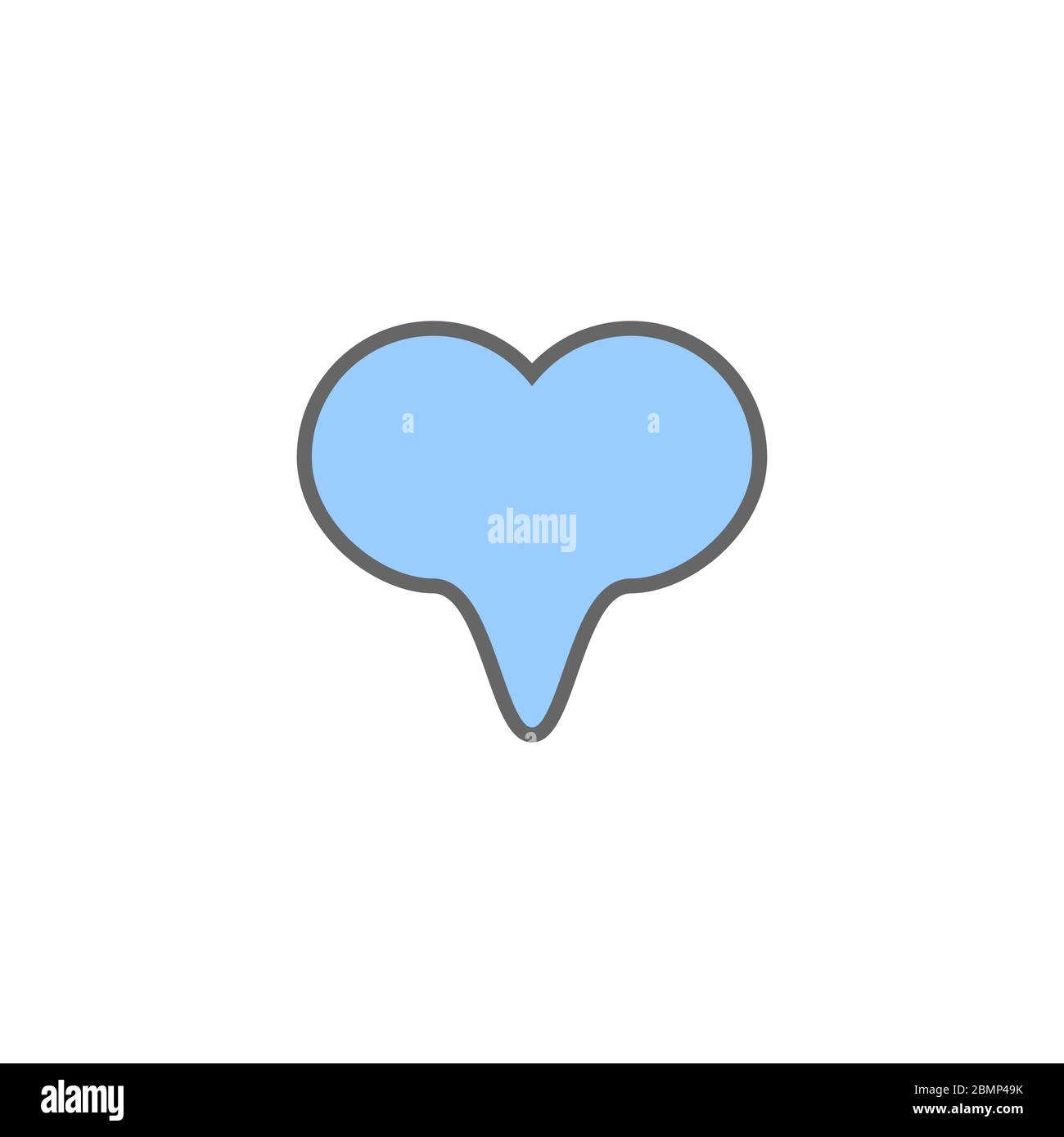 Unique tooth with outline design concept, isolated on white background ...