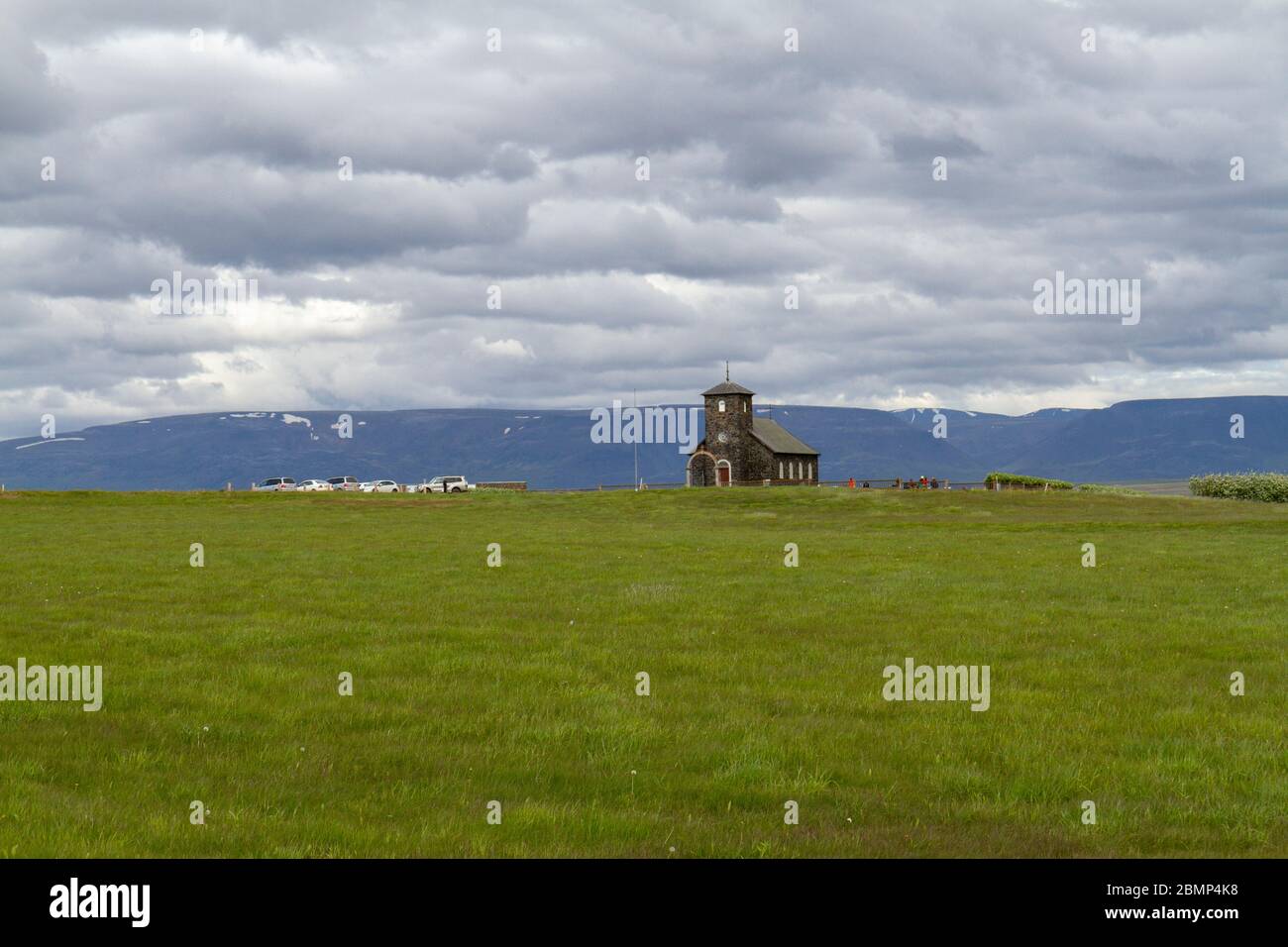 Þingeyrakirkja is an Icelandic church situated between lakes Hóp and ...