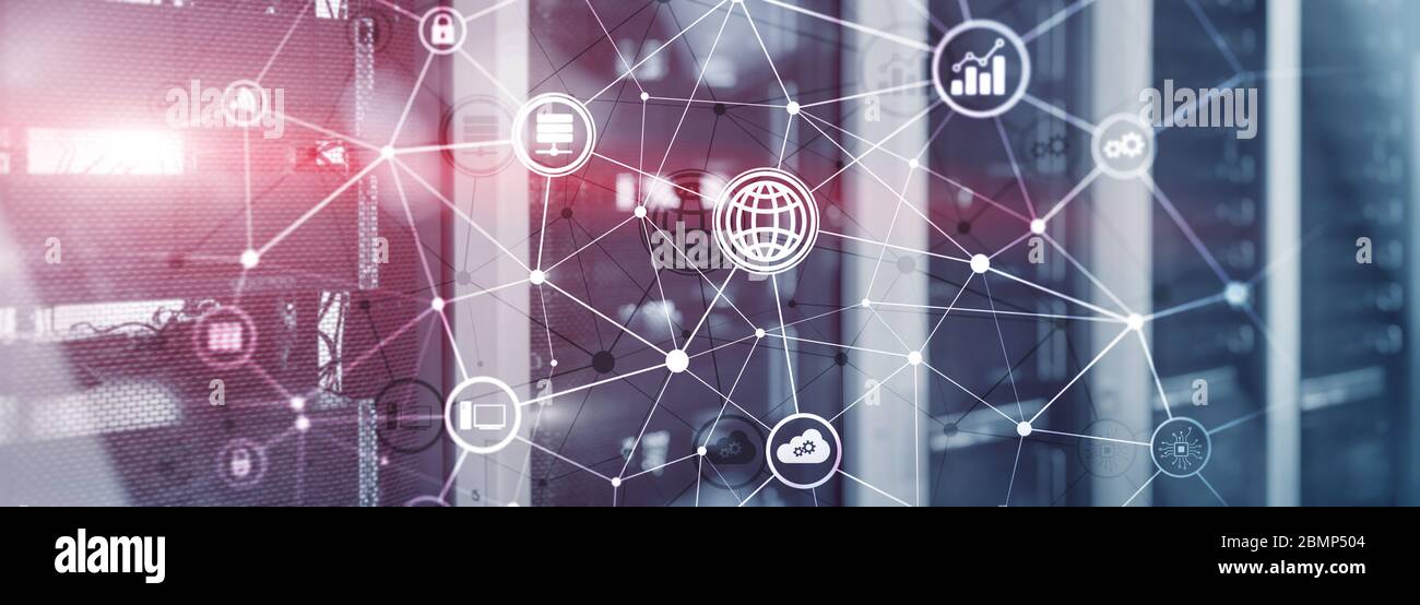 Universal technological background for your project. Web and lines ...