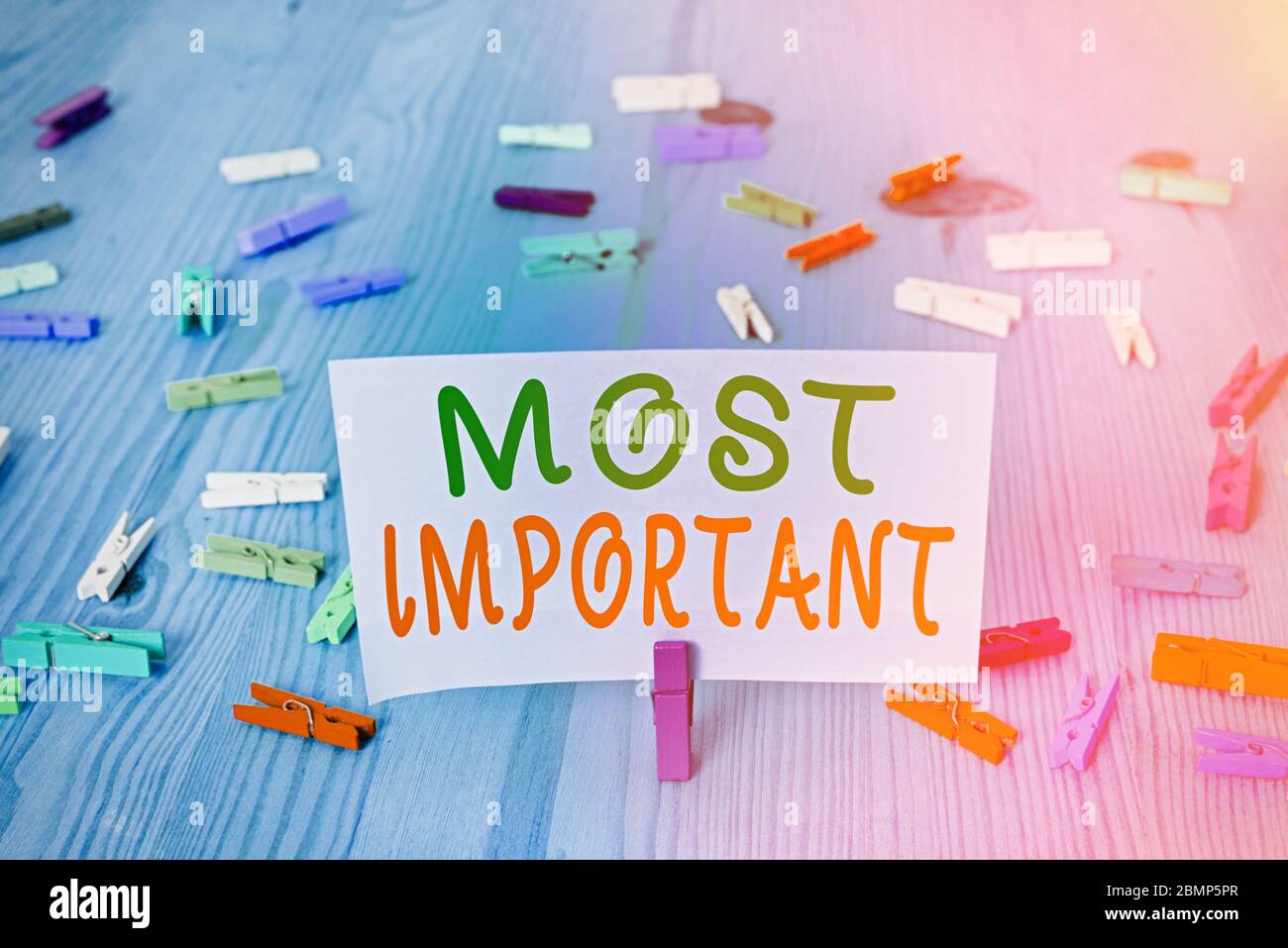 Conceptual hand writing showing Most Important. Concept meaning ...