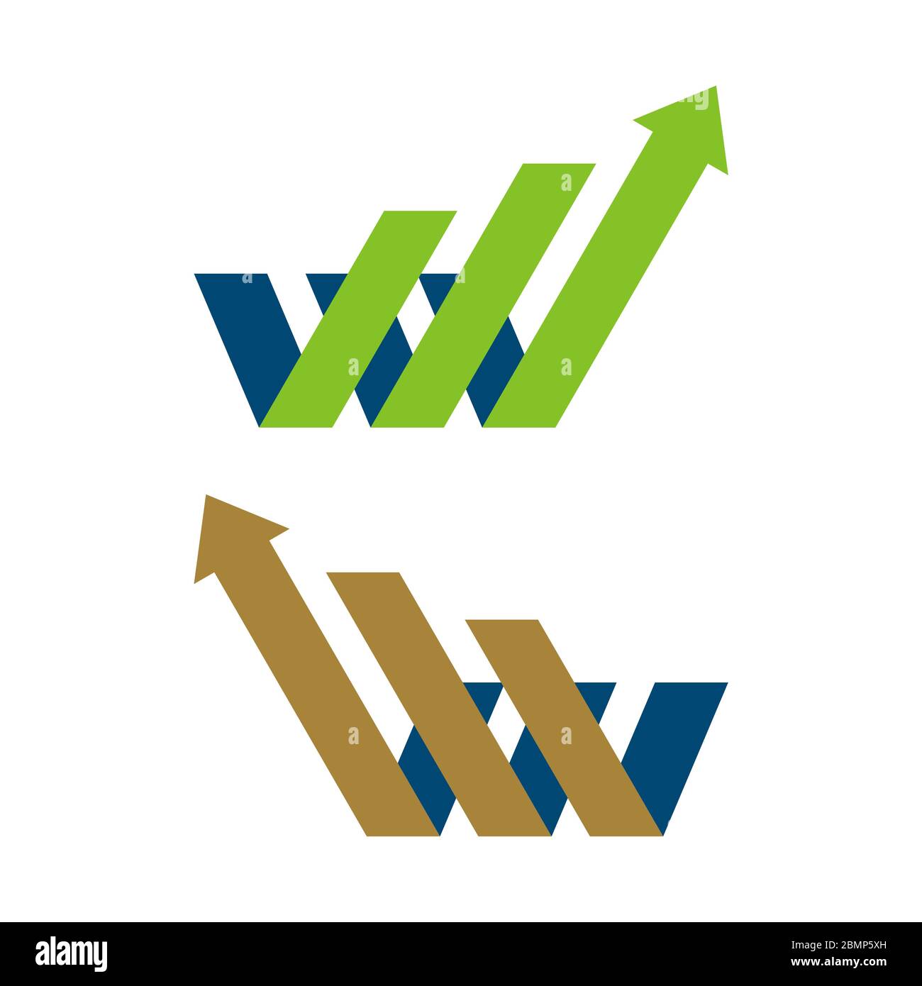 W Letter Arrow Logo Template Illustration Design. Vector EPS 10 Stock ...