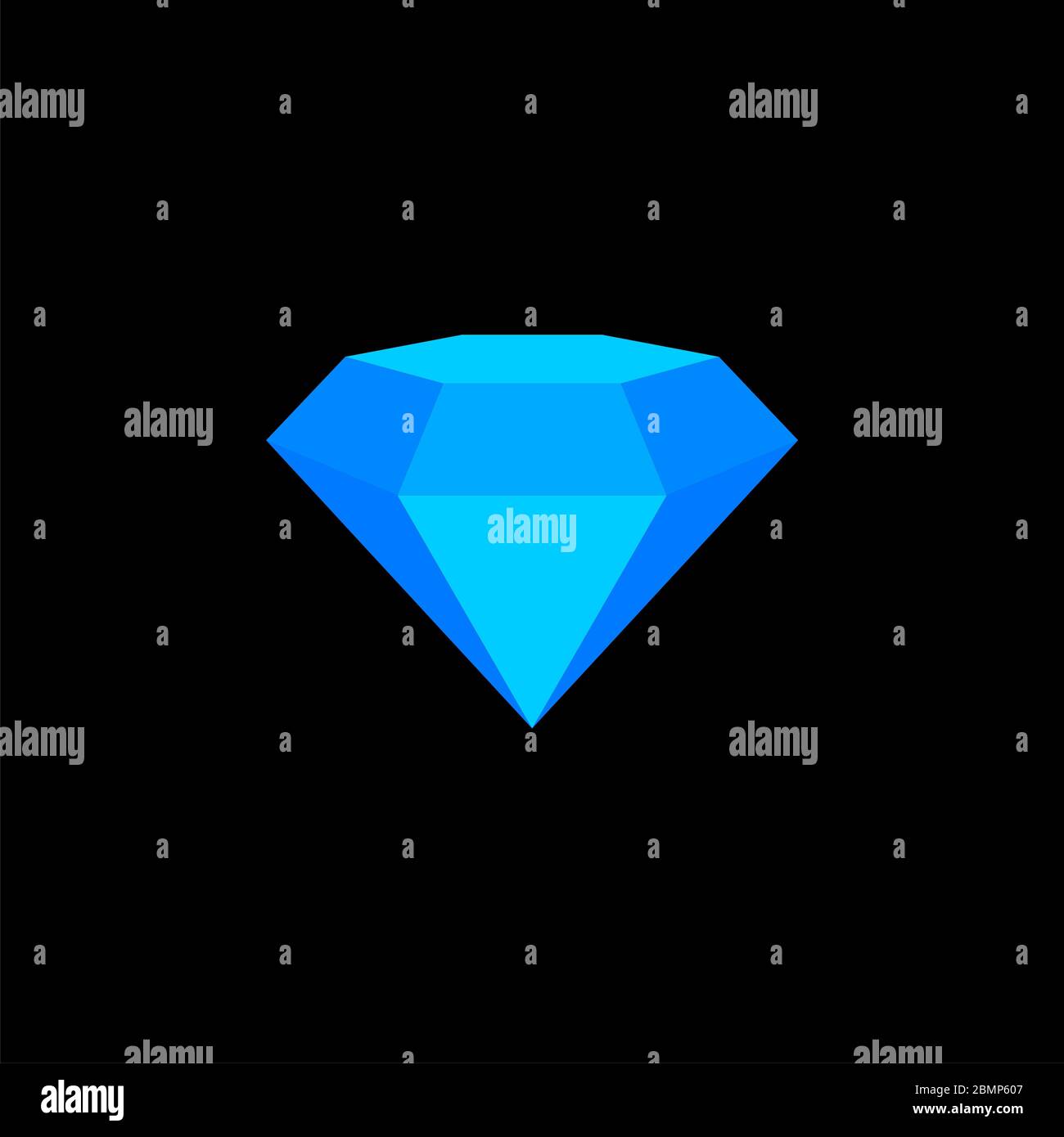 Blue Gemstone Logo Template Illustration Design. Vector EPS 10 Stock ...