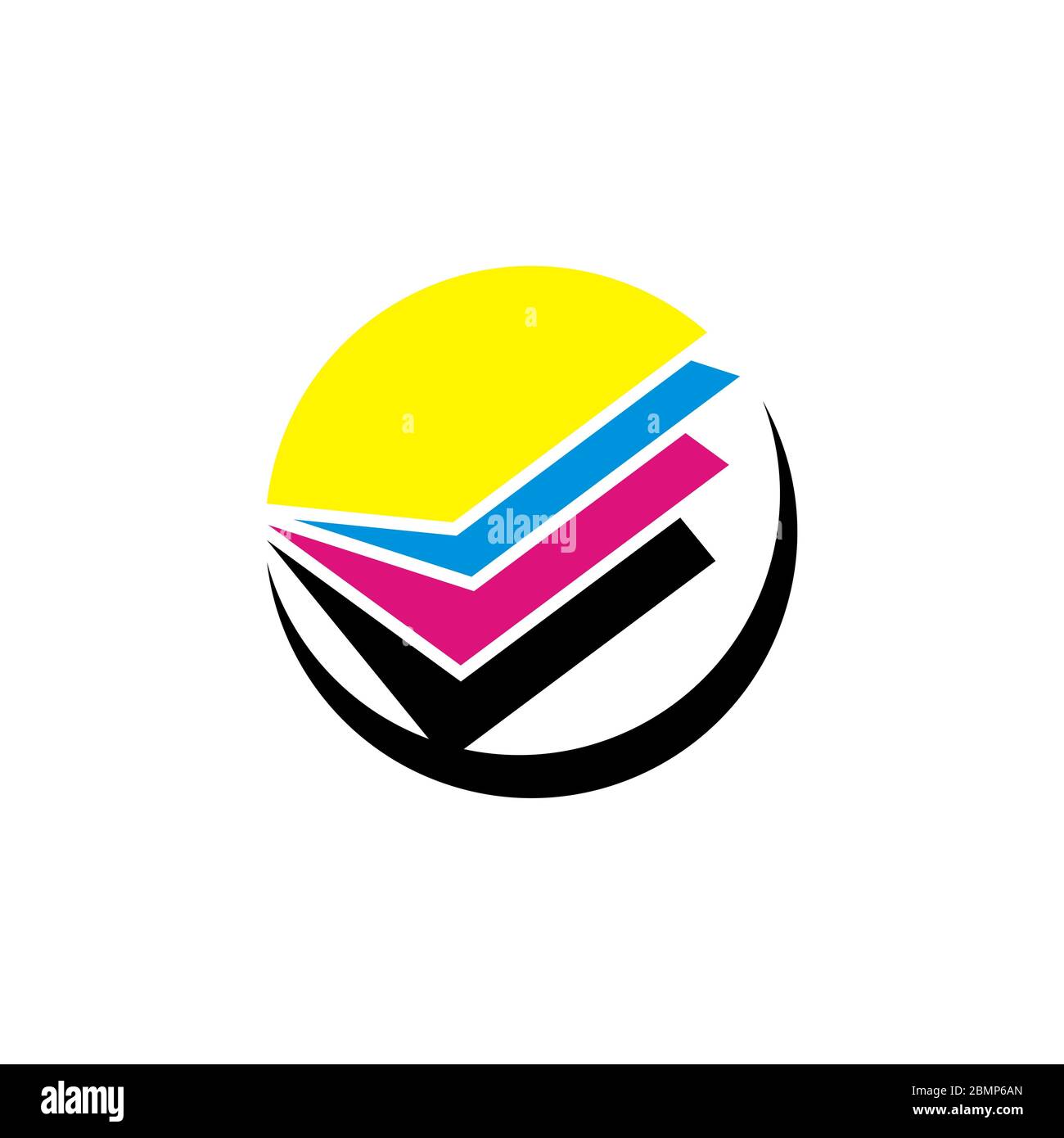 Stack of Paper Logo Template Illustration Design. Vector EPS 10 Stock ...