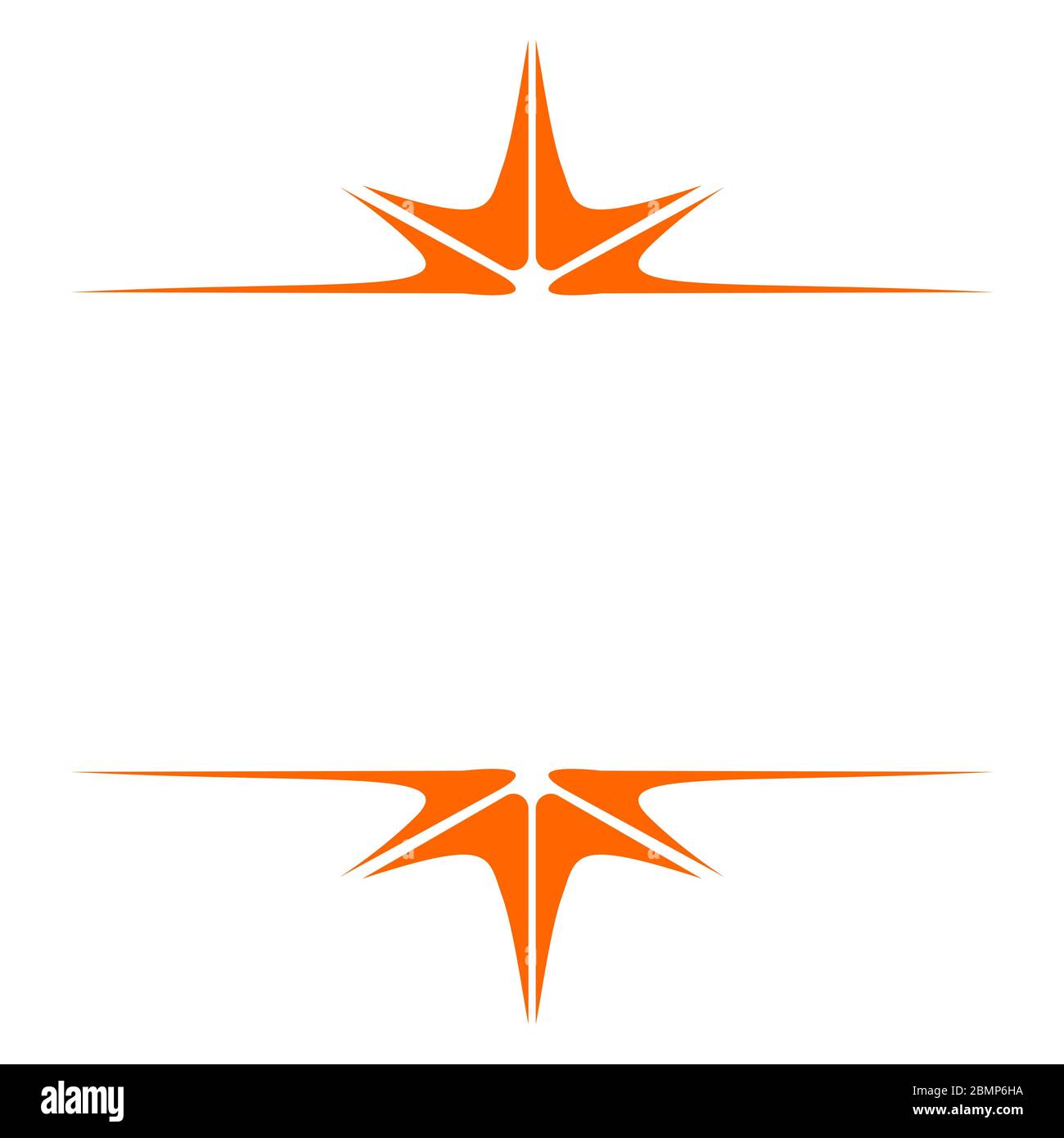 Sun Ornamental Frame Border Logo Template Illustration Design. Vector ...
