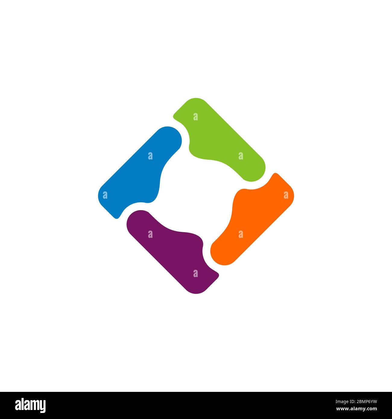 Square Partnership Logo Template Illustration Design. Vector EPS 10 ...