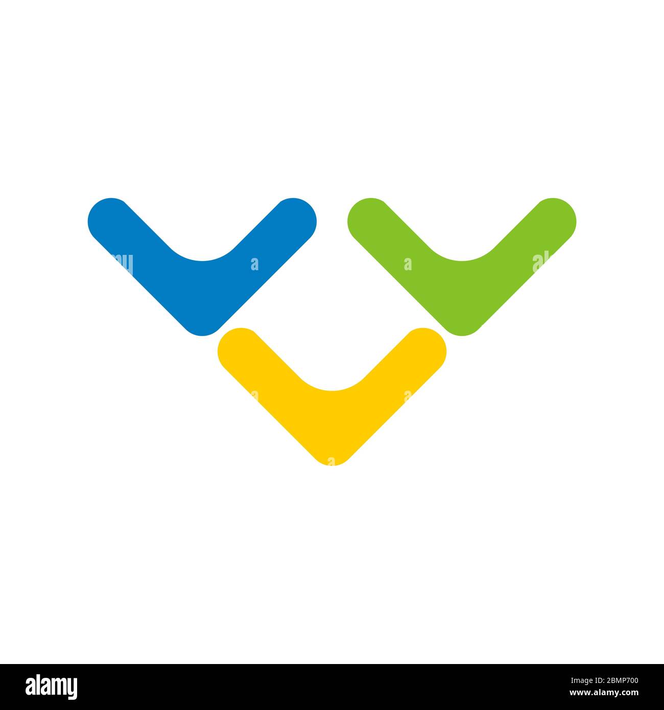 Three V Letter logo Template Illustration Design. Vector EPS 10 Stock ...