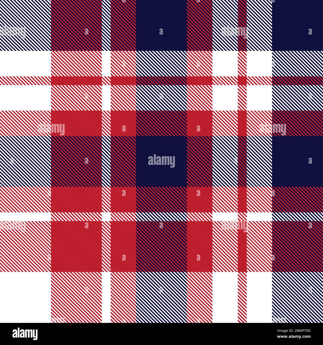 Red and navy plaid, checkered, tartan seamless pattern suitable for ...