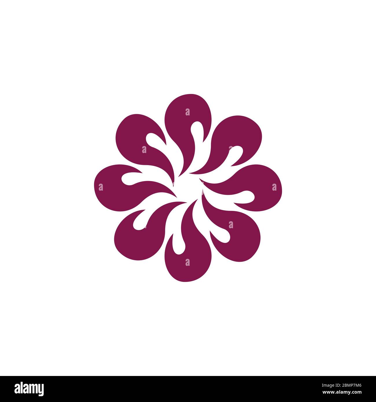Purple Flame Flower Logo Template Illustration Design. Vector EPS 10 ...