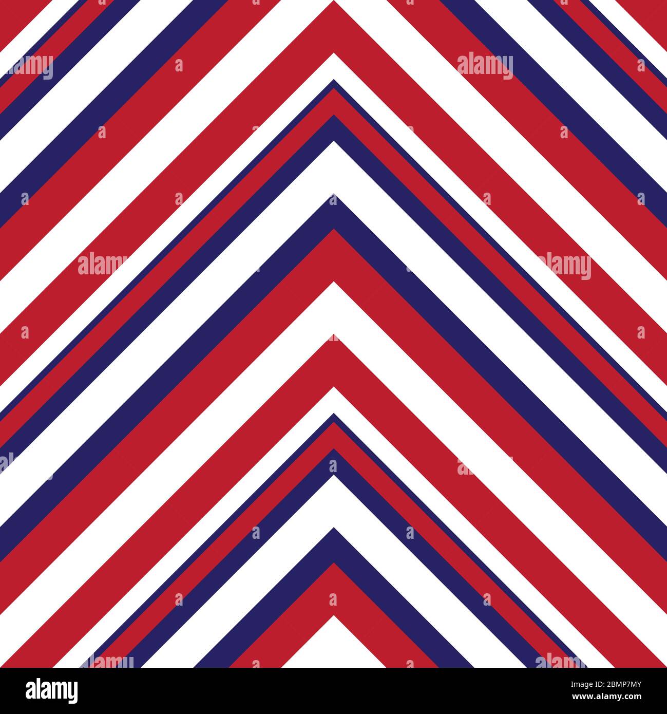 Red and Blue Chevron diagonal striped seamless pattern background ...