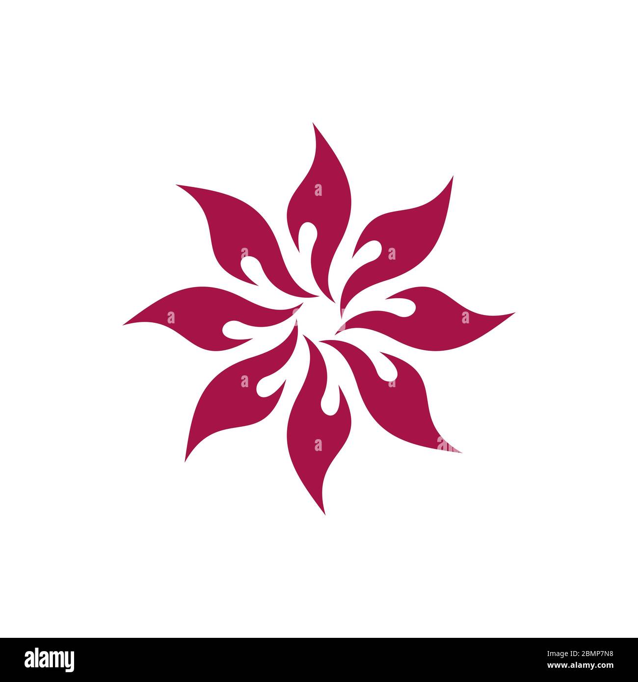 Purple Flame Flower Logo Template Illustration Design. Vector EPS 10 ...