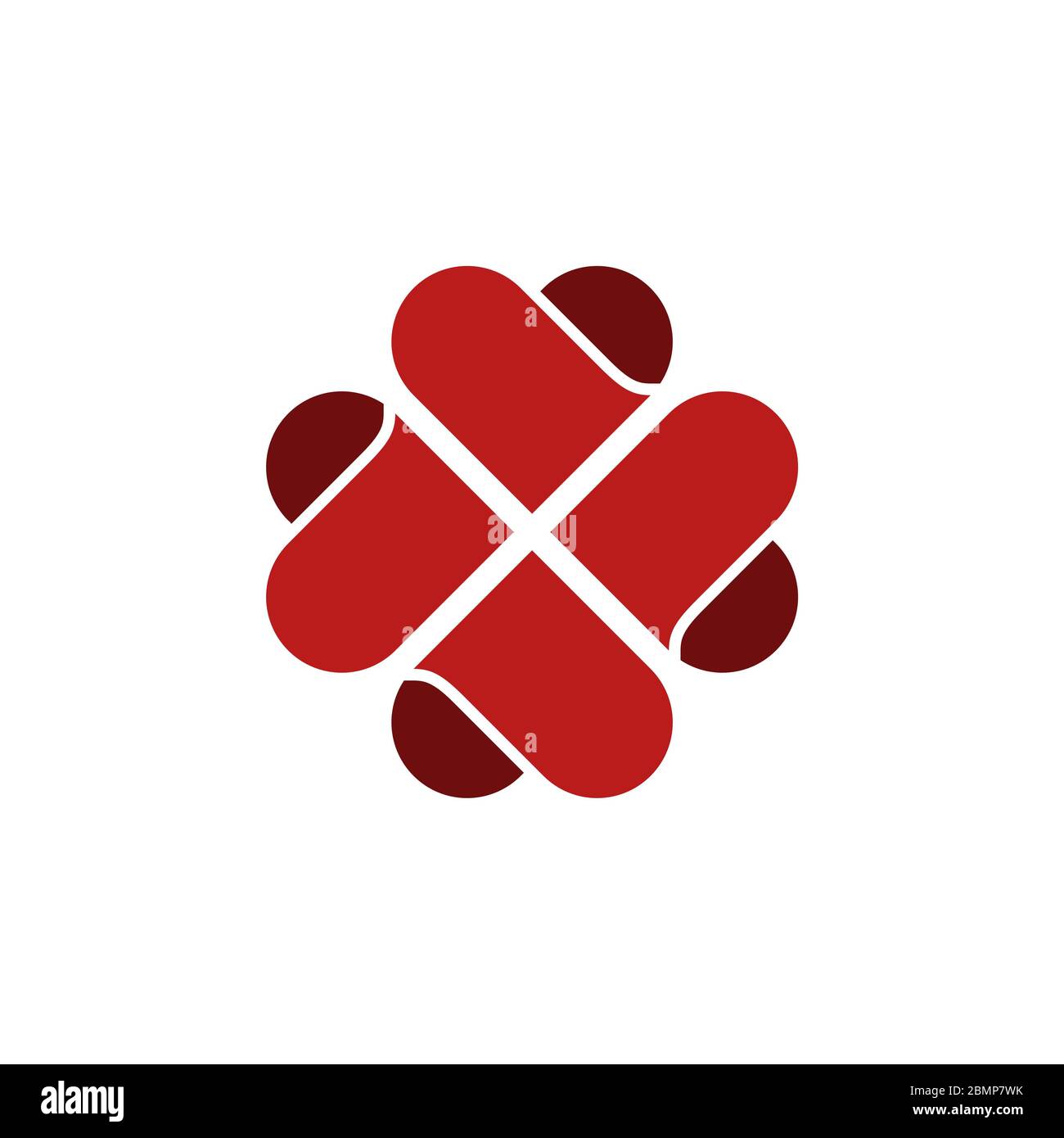 Red Love Heart Logo Template Illustration Design. Vector EPS 10 Stock ...