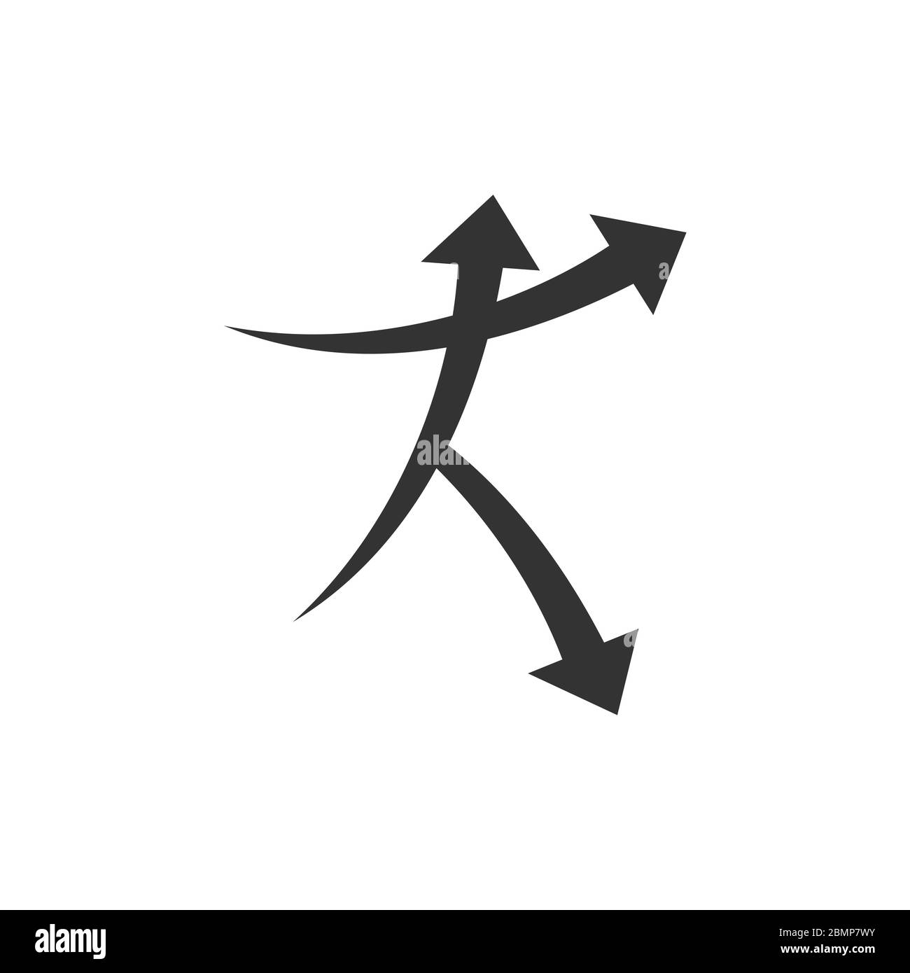 Human Shape Arrow Logo Template Illustration Design. Vector EPS 10 ...