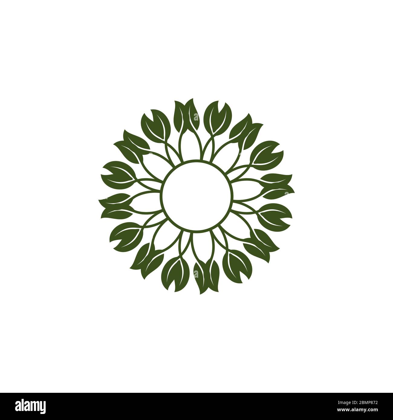 Star Green Leaves Logo Template Illustration Design. Vector EPS 10 ...