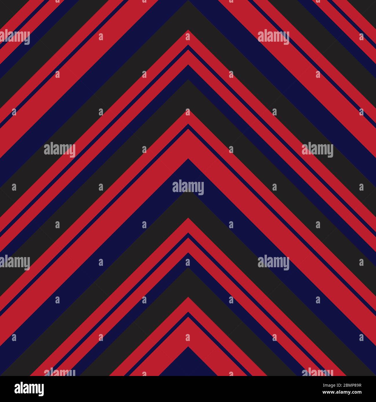 Red and Blue Chevron diagonal striped seamless pattern background ...