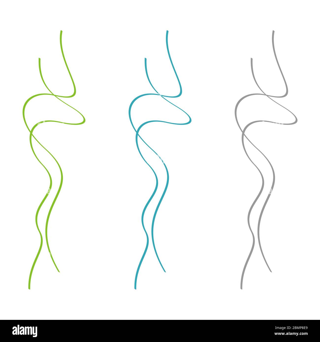 Abstract Hair Lines Vector Template Illustration Design. Vector EPS 10 ...