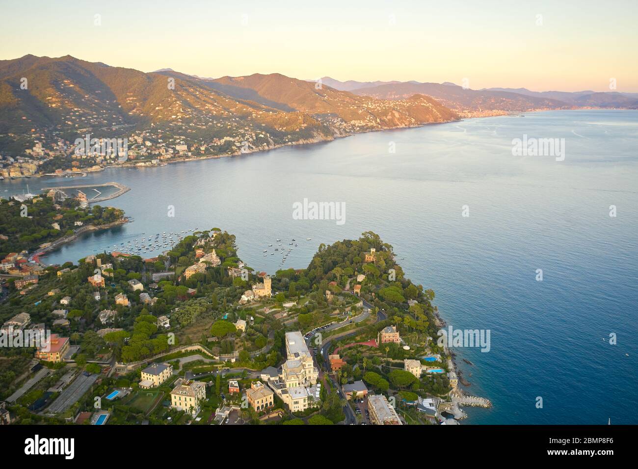 Aerial view of santa magdalena village hi-res stock photography and ...
