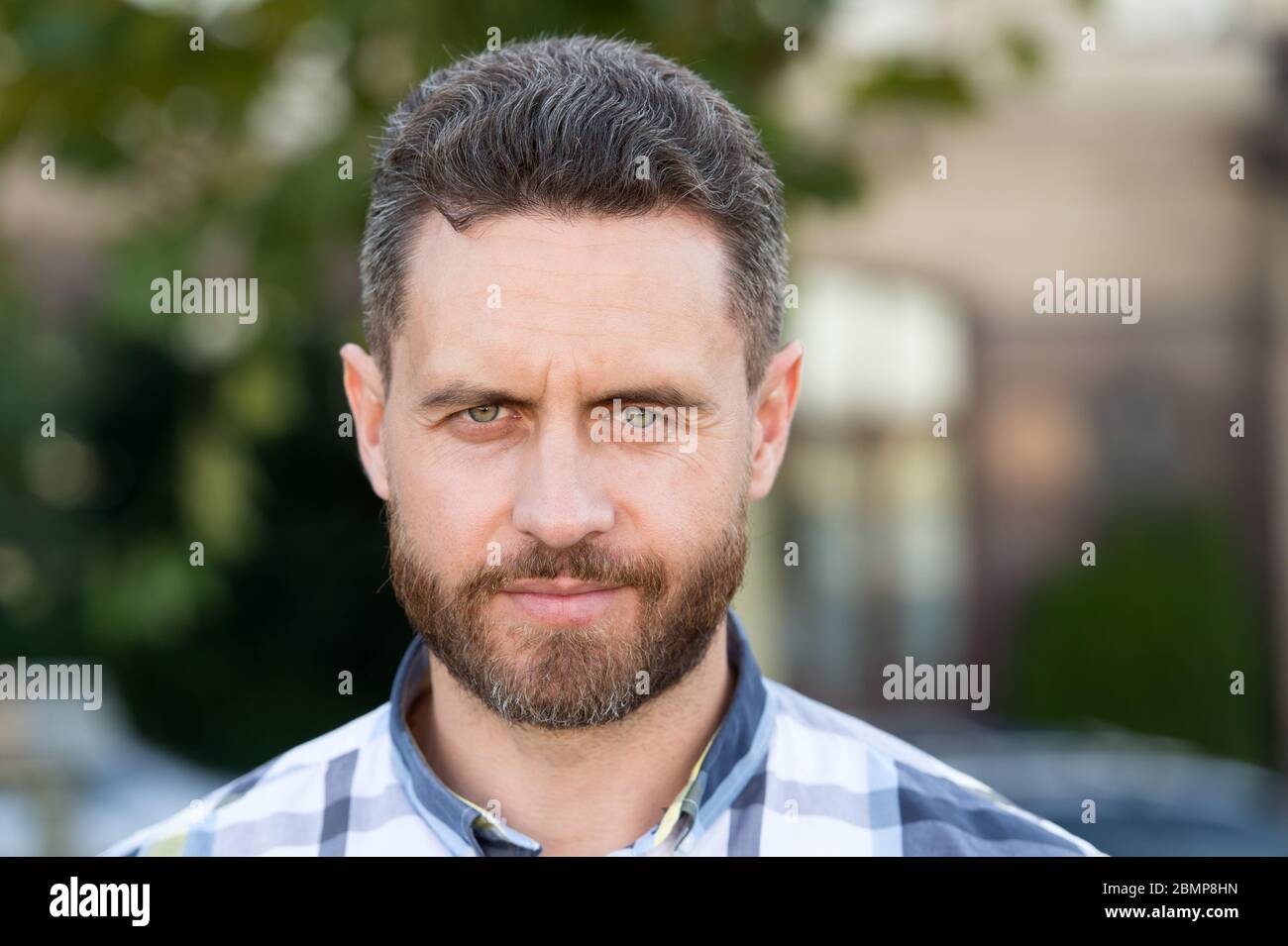 Strong willed male face hi-res stock photography and images - Alamy