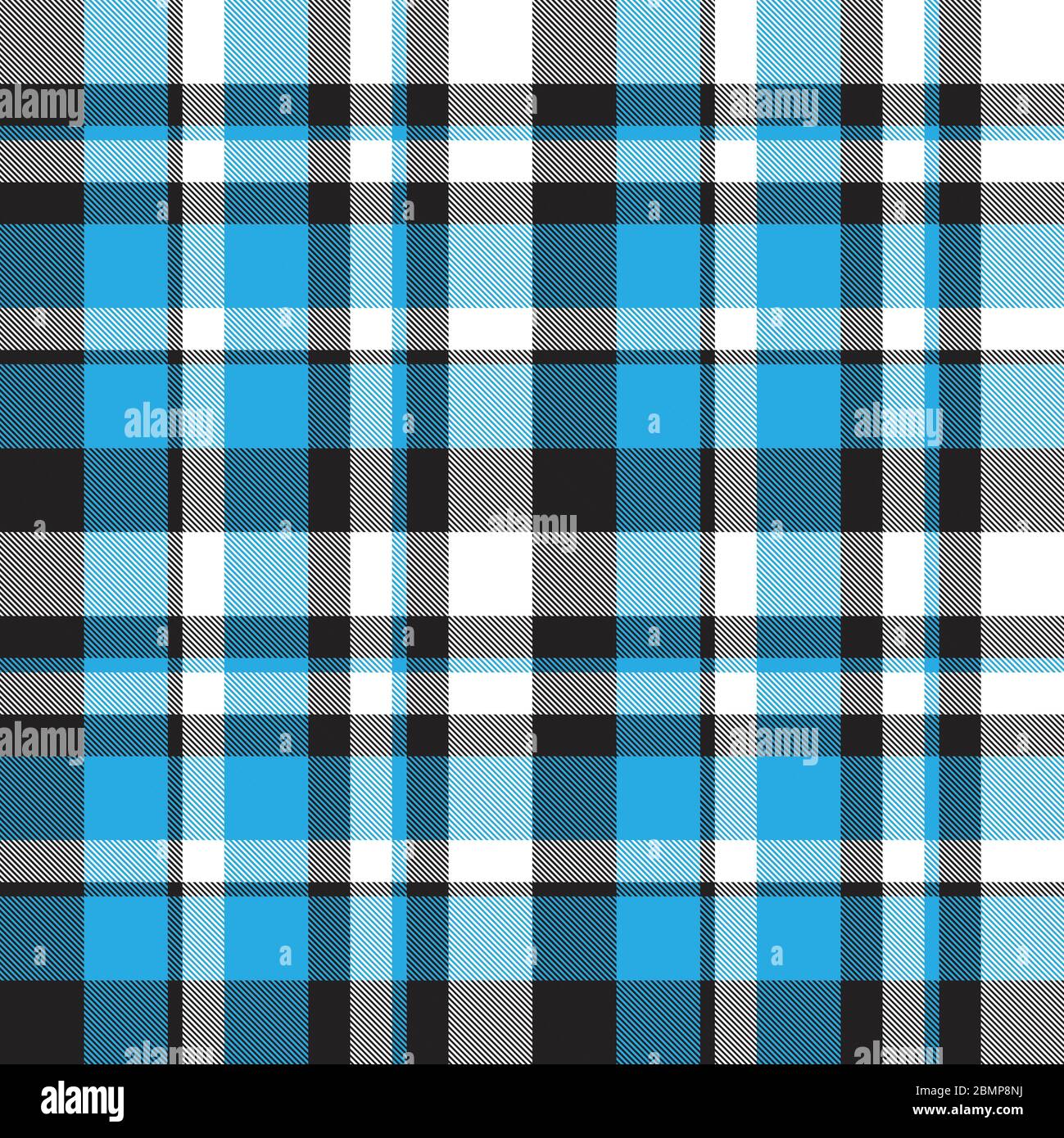 Blue Plaid, checkered, tartan seamless pattern suitable for fashion ...