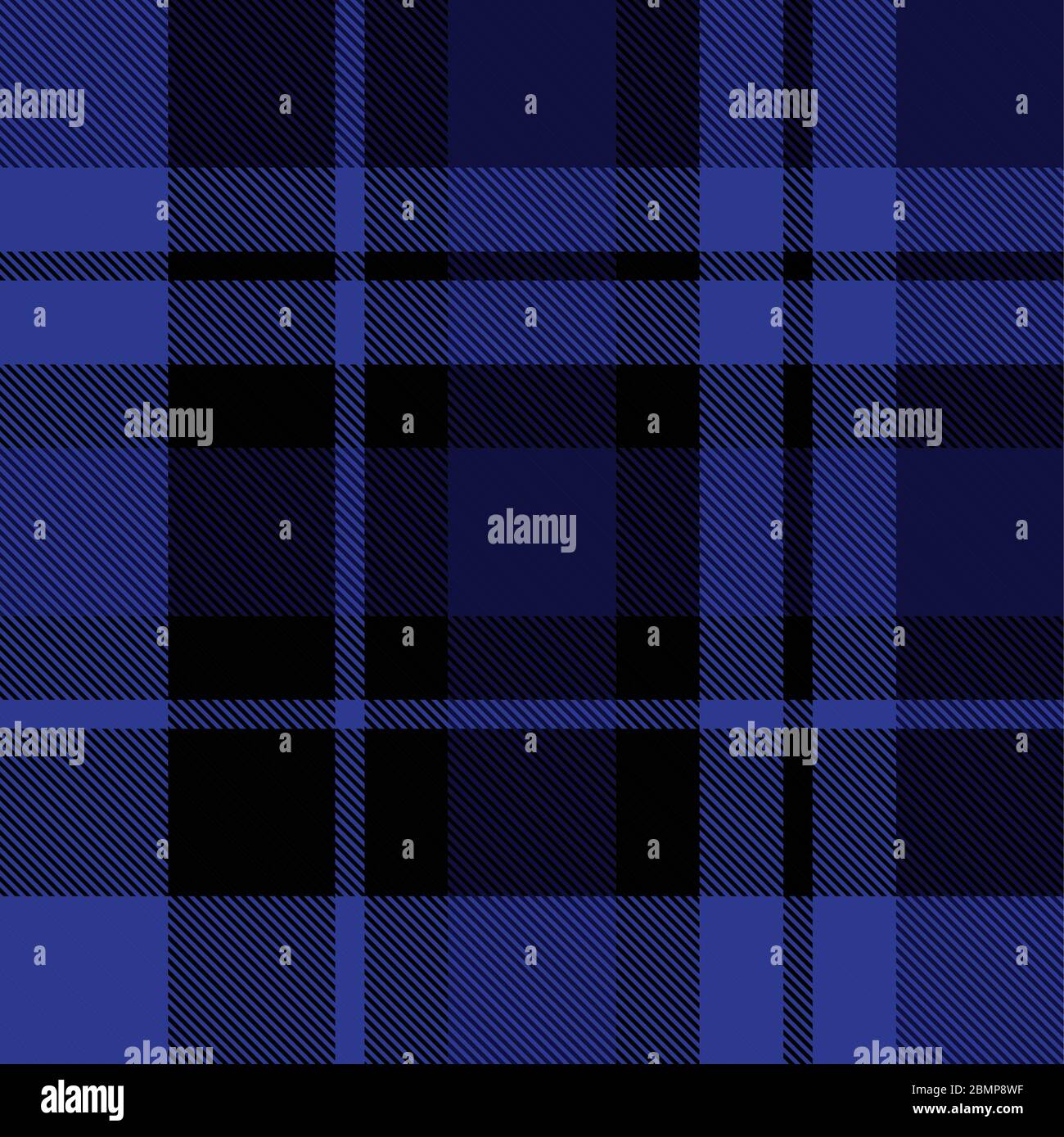 Blue Plaid, checkered, tartan seamless pattern suitable for fashion ...