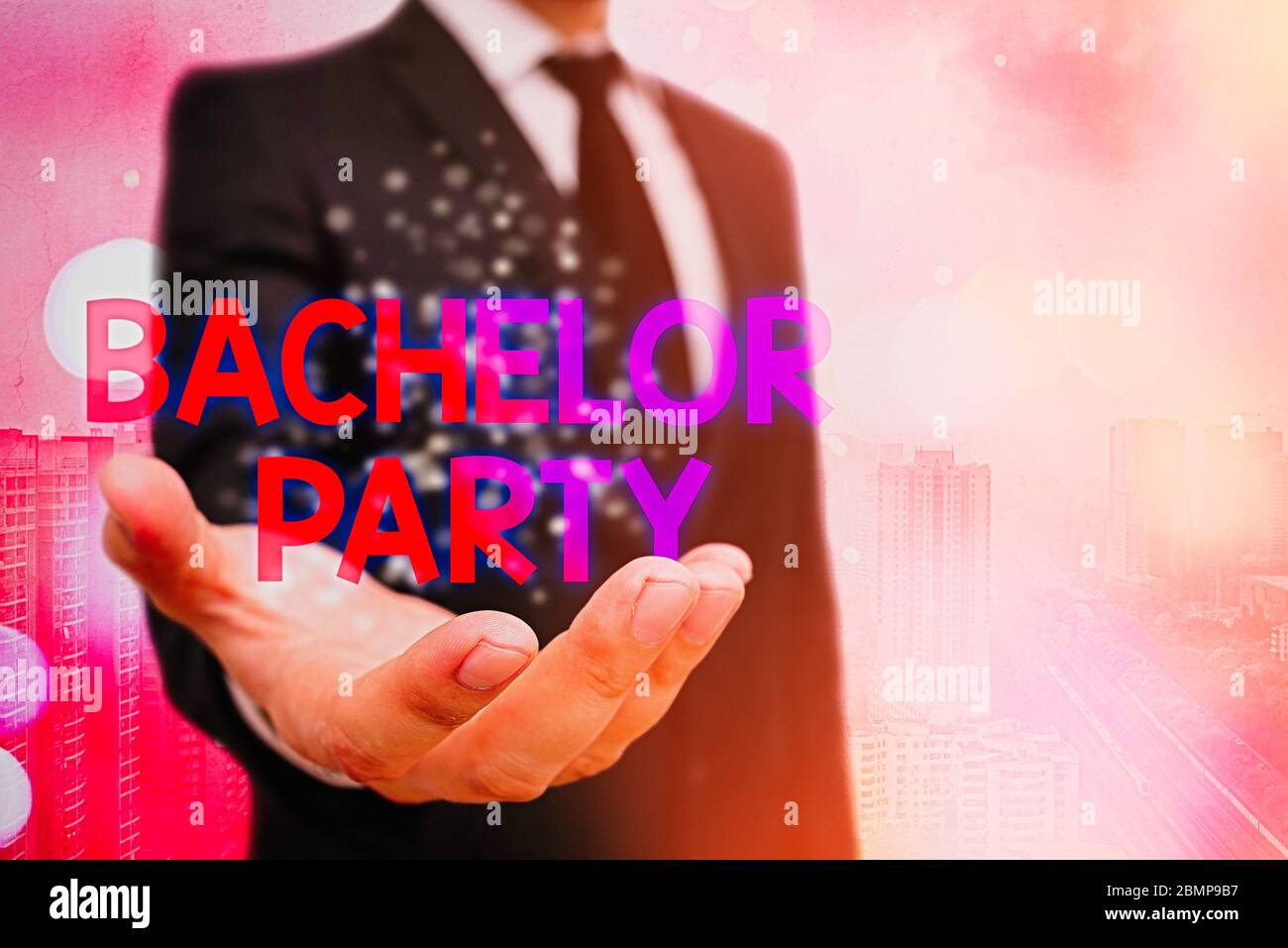 Conceptual hand writing showing Bachelor Party. Concept meaning Party ...
