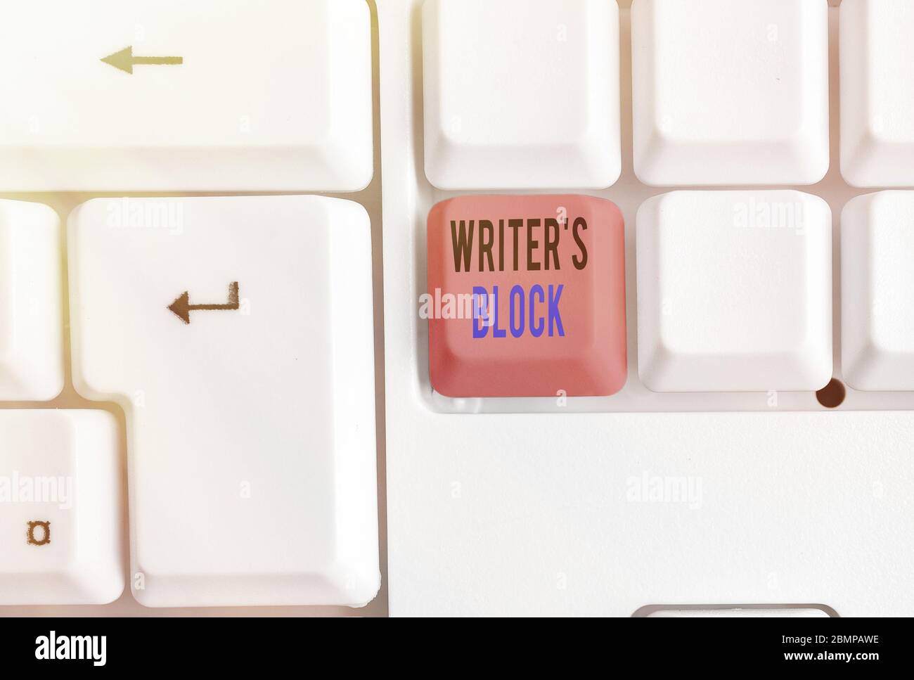 Text sign showing Writer S Block. Business photo text Condition of ...
