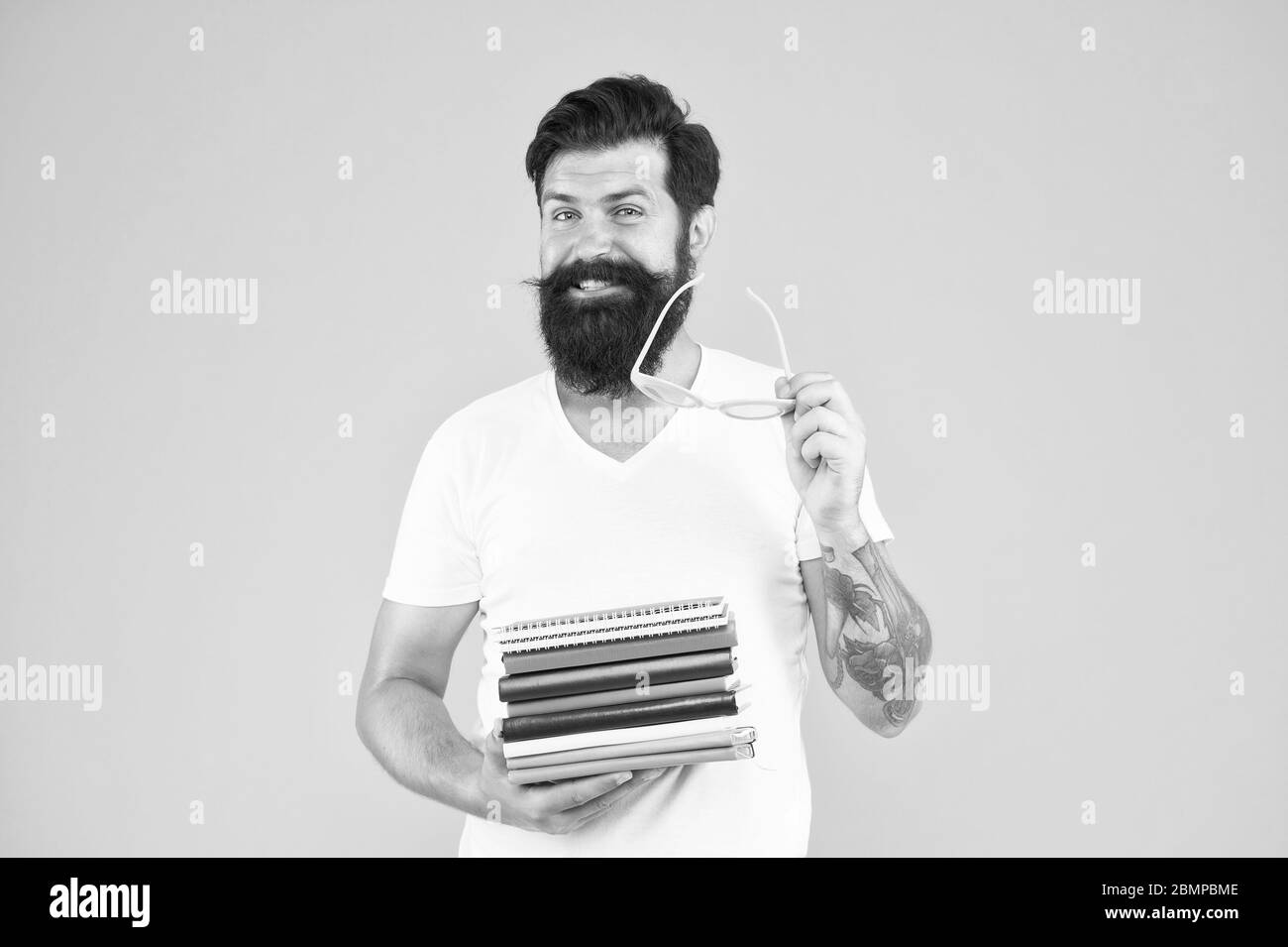 Clever forever. Happy student yellow background. University student ...