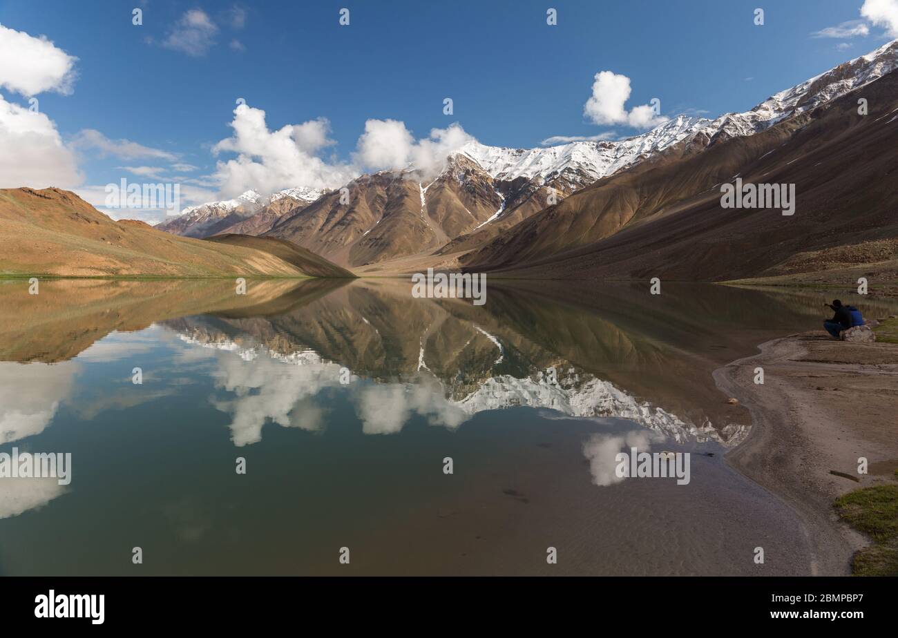Chandra Tal(Lake) in higher alpine Himalayas, India Stock Photo - Alamy