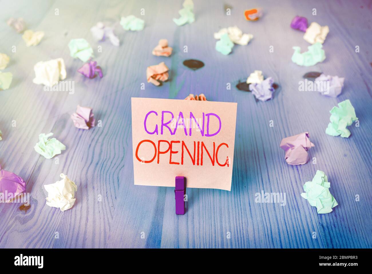 Conceptual hand writing showing Grand Opening. Concept meaning Ribbon ...
