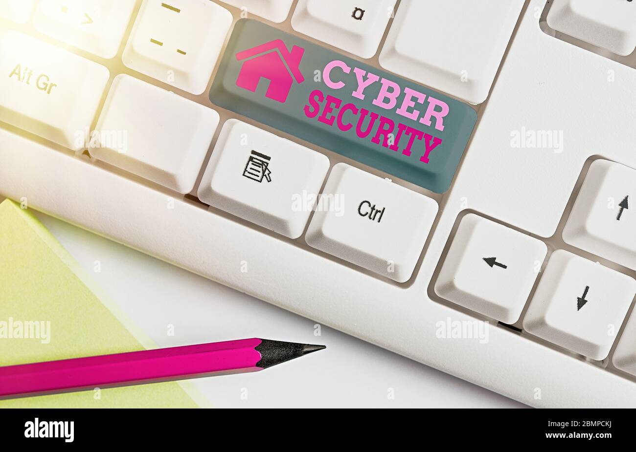 Handwriting text Cyber Security. Conceptual photo Protect a computer ...
