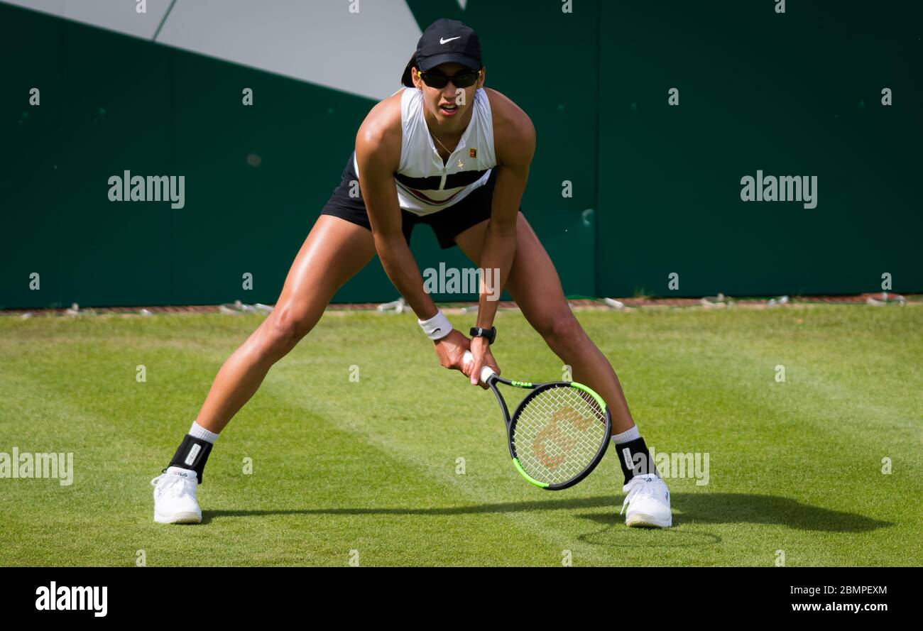 Astra Sharma of Australia in action during qualifications at the 2019 ...