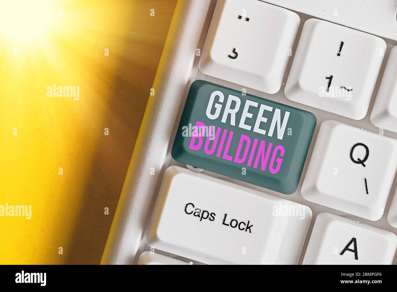 Conceptual hand writing showing Green Building. Concept meaning A ...