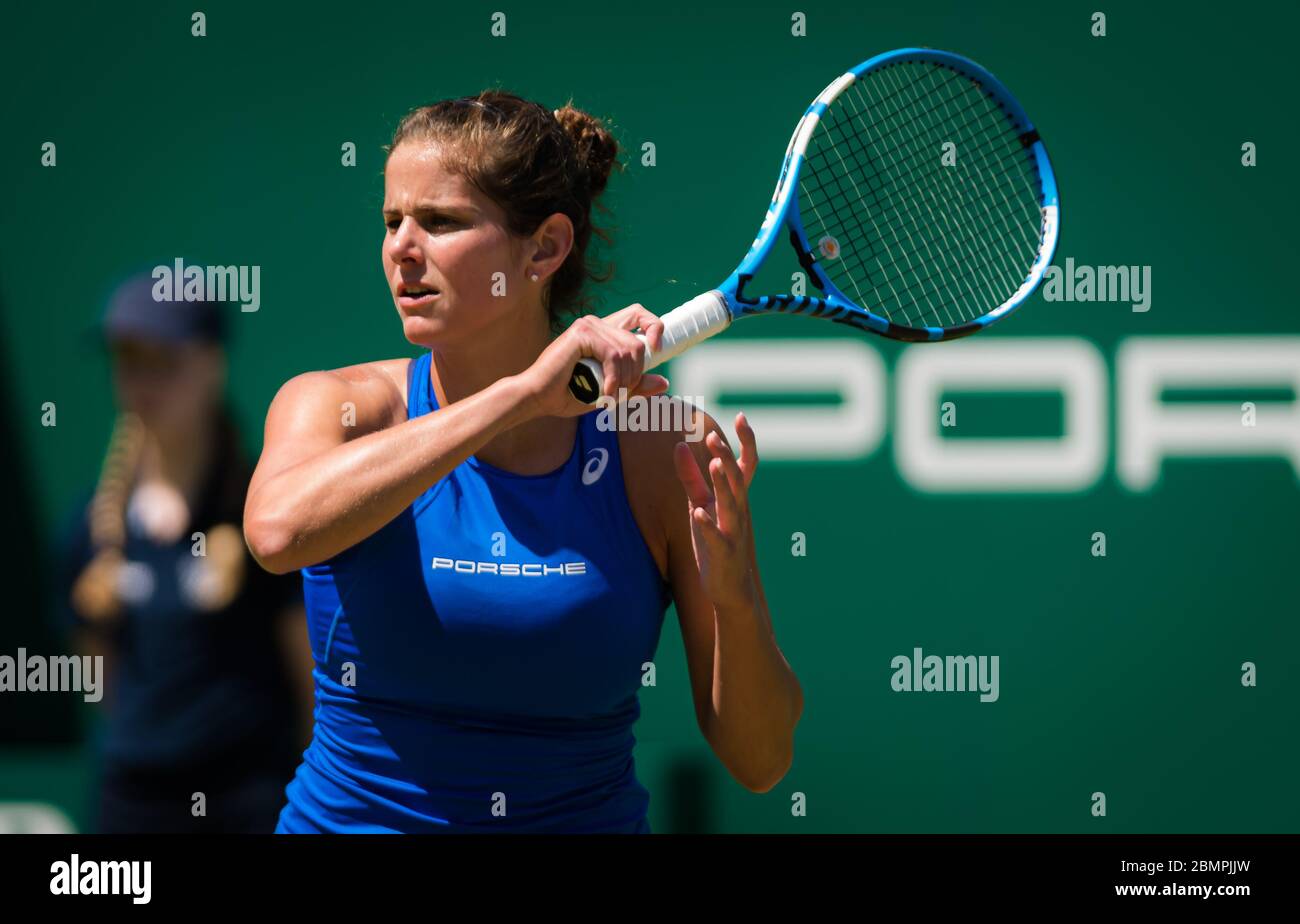 Julia Goerges of Germany in action during her semi-final match at the ...