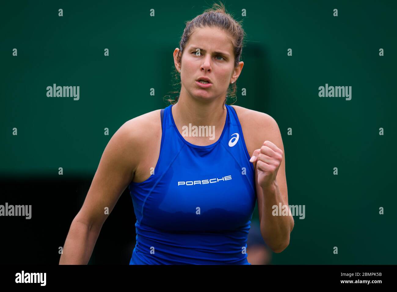 Julia Goerges of Germany in action during her first-round match at the ...
