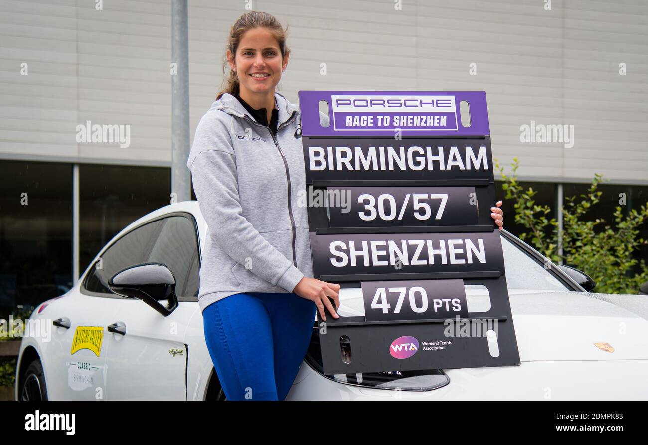 Julia Goerges of Germany at the 2019 Nature Valley Classic WTA Premier ...