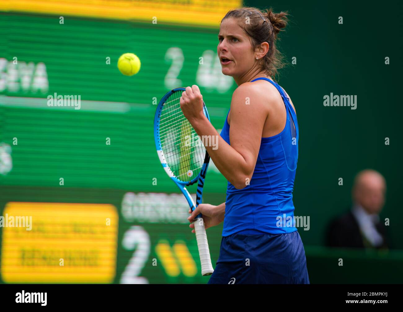Julia Goerges of Germany in action during her quarter-final match at ...