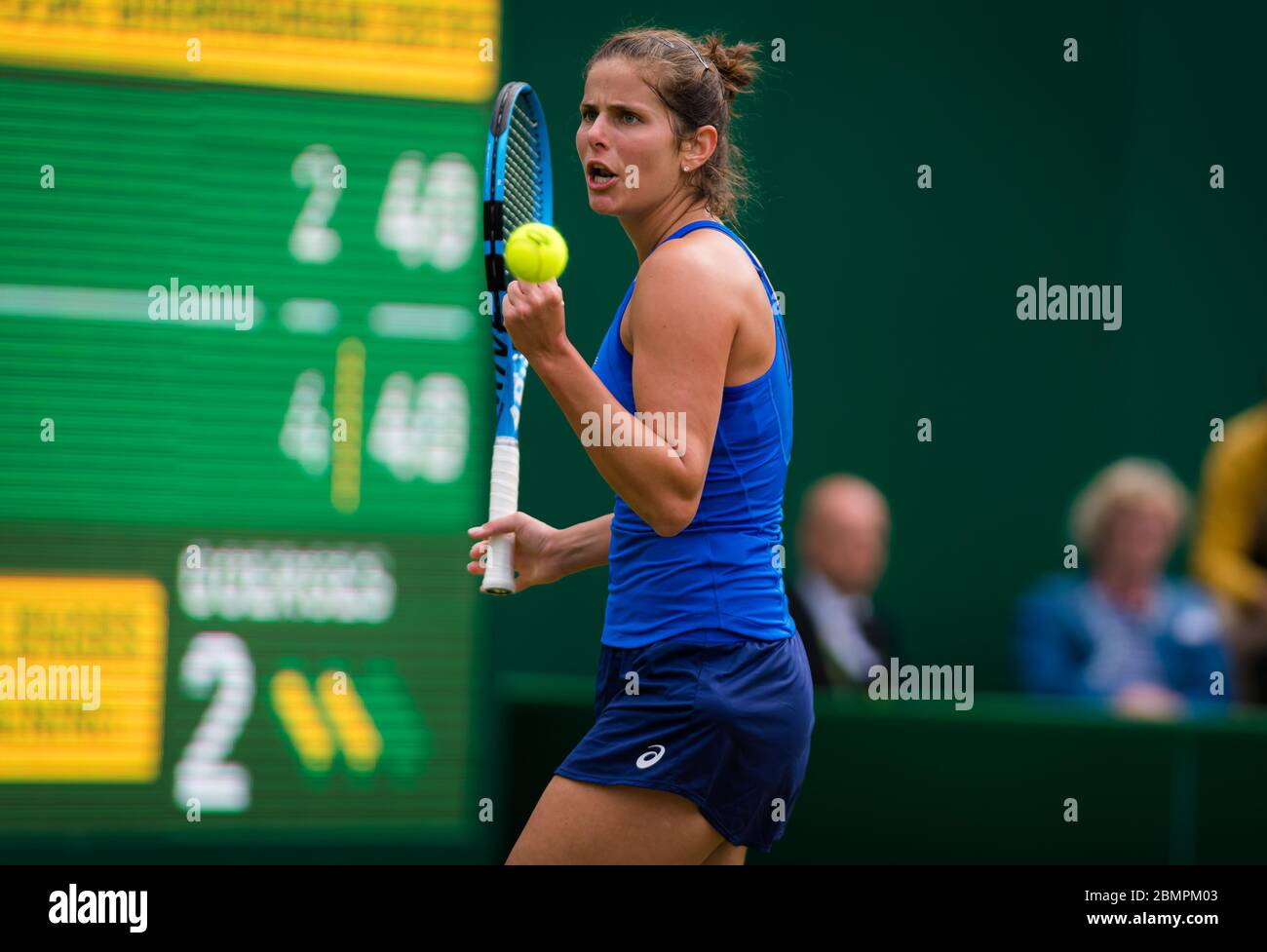 Julia Goerges of Germany in action during her quarter-final match at ...