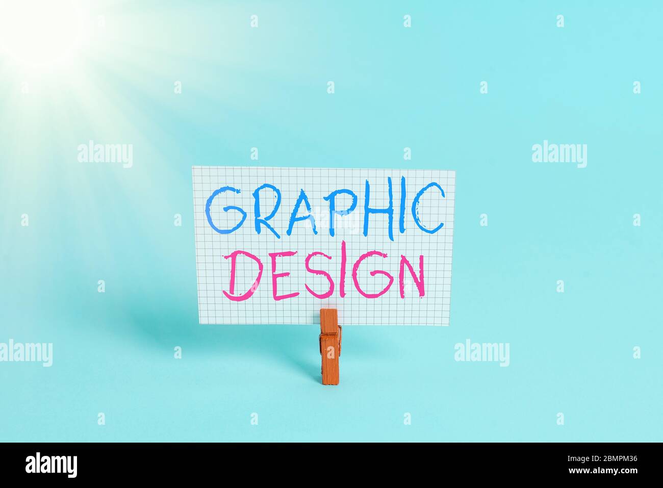 Conceptual hand writing showing Graphic Design. Concept meaning art or skill of combining text ...