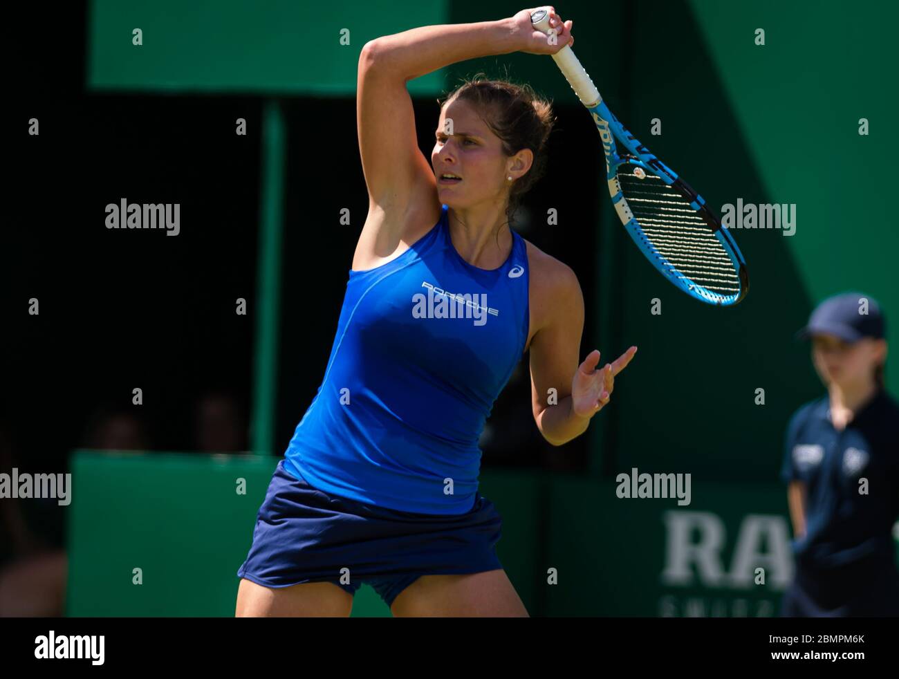 Julia Goerges of Germany in action during her semi-final match at the ...