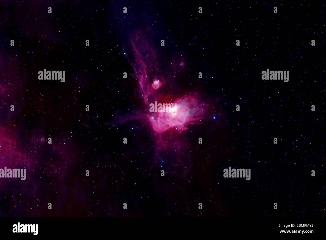 A pink galaxy in deep space. Elements of this image were furnished by ...