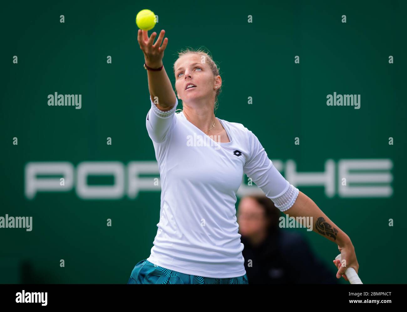 Kristyna Pliskova Of The Czech Republic In Action During The First Qualifications Round Of The