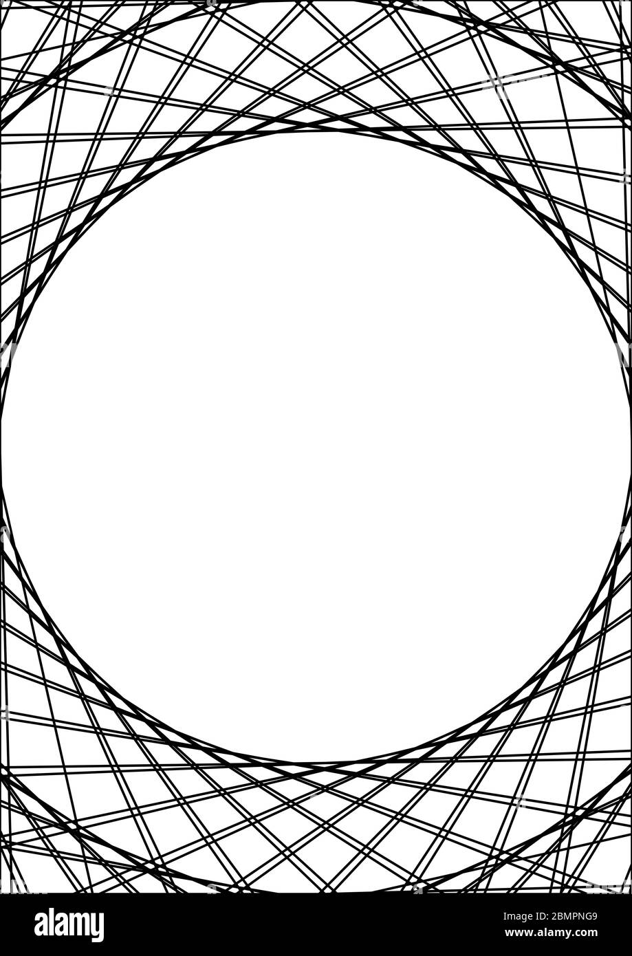 Template for the text vector round portrait frame Stock Vector Image ...