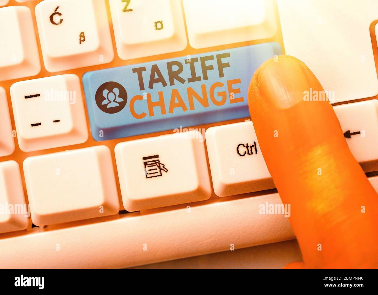 Conceptual hand writing showing Tariff Change. Concept meaning ...