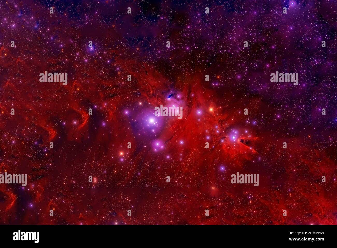Red galaxy in deep space. Elements of this image were furnished by NASA ...