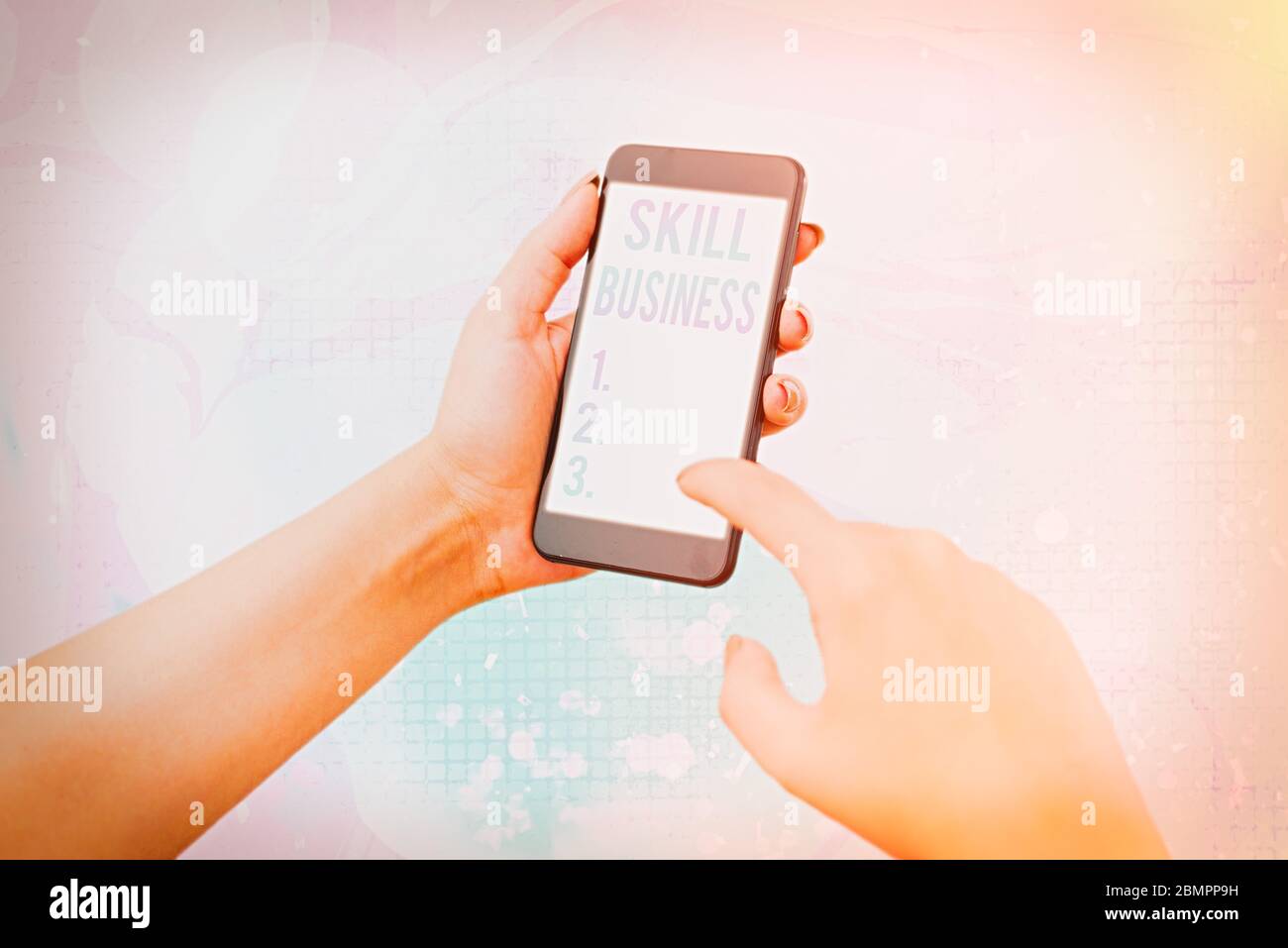 Text sign showing Skill Business. Business photo showcasing Ability to ...