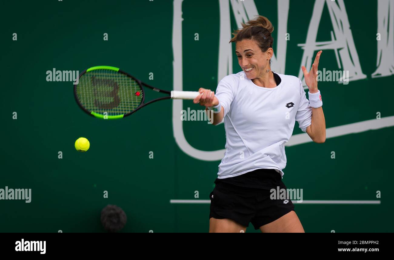 Petra Martic of Croatia in action during her first-round match at the ...