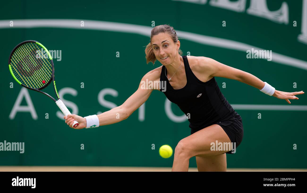 Petra Martic of Croatia in action during her quarter-final match at the ...