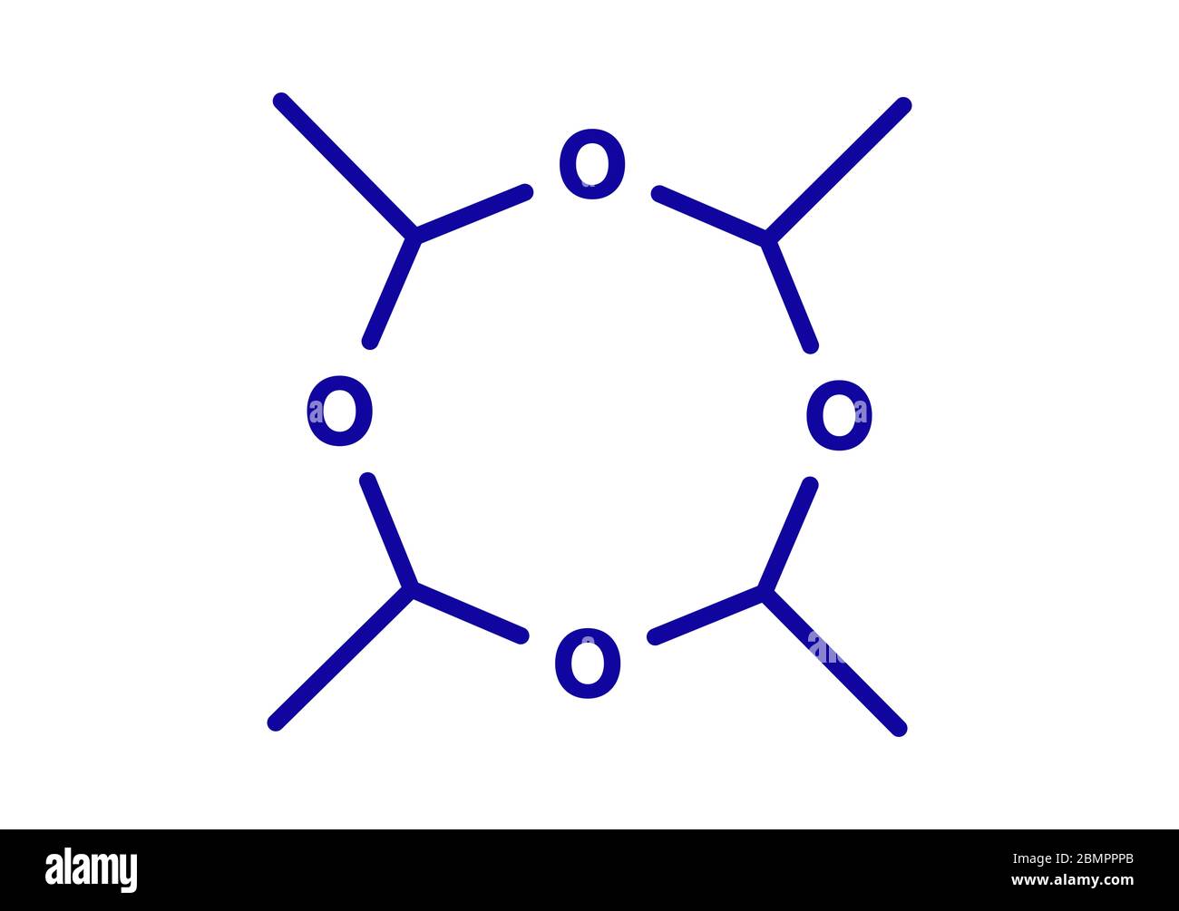 Metaldehyde pesticide molecule. Used against slugs and snails and as ...