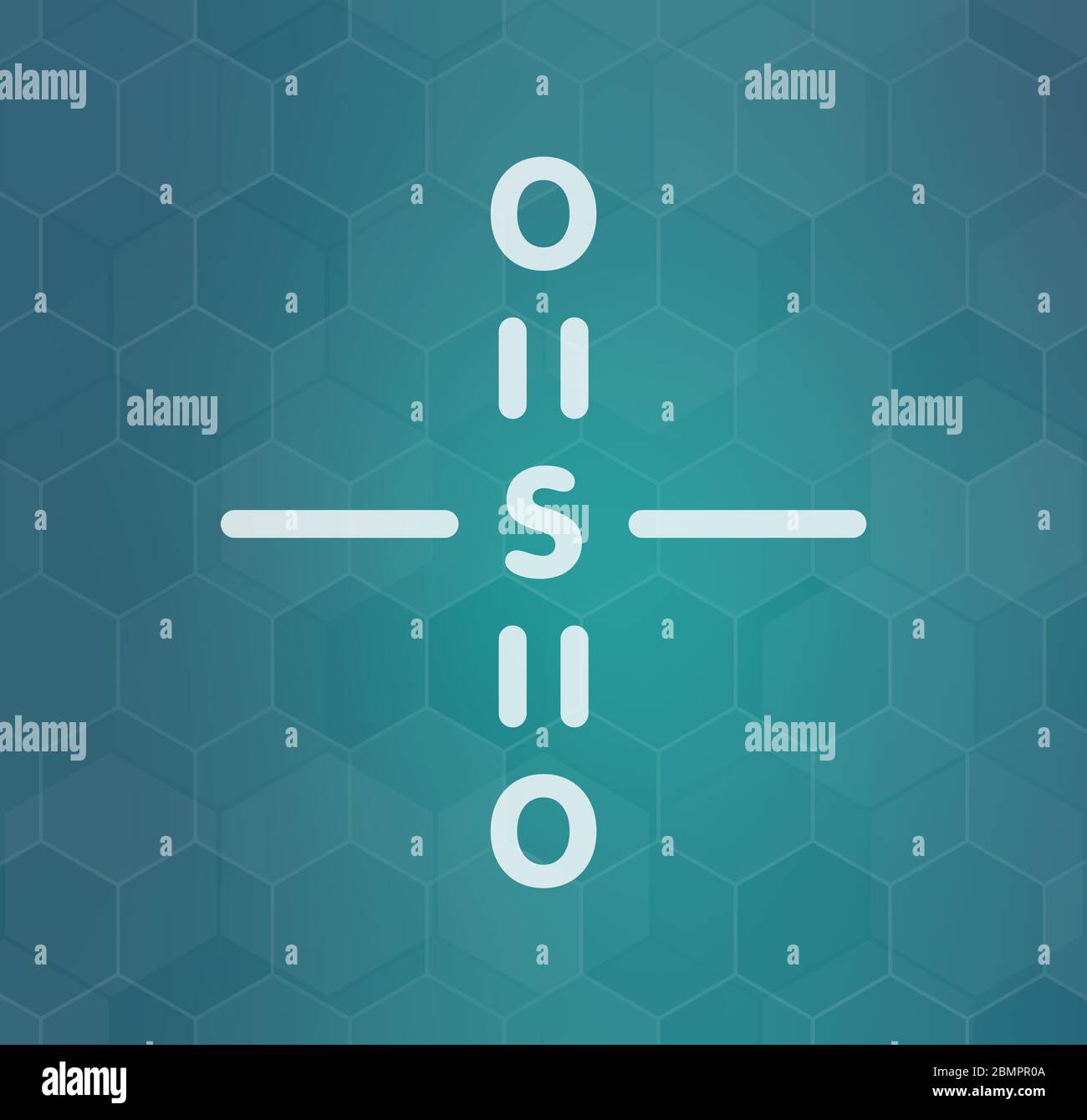 Methylsulfonylmethane (MSM) dietary supplement molecule, chemical ...