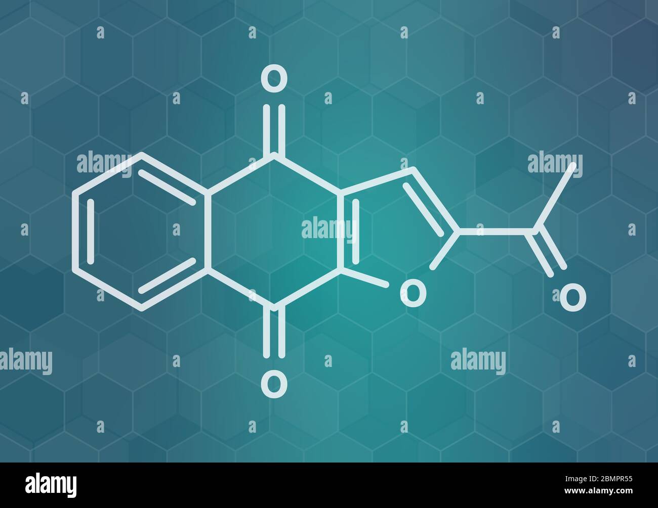 Napabucasin cancer drug molecule. Skeletal formula Stock Photo - Alamy