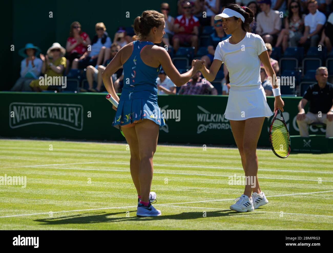 Su-Wei Hsieh of Chinese Taipeh & Barbora Strycova of the Czech Republic ...